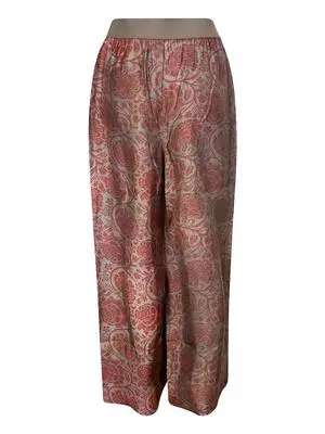 UMA WANG Pansy Floral Trousers - Red