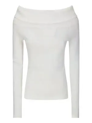 LISA YANG Claudina Off-shoulder Top - White