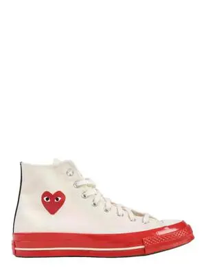 CONVERSE X COMME DES GARONS PLAY Chuck Taylor 70 Heart-motif High-top Sneakers - Neutrals