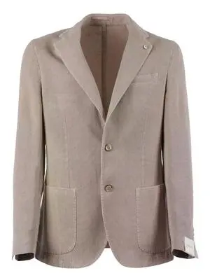 L.B.M. 1911 Drop S Buttoned Blazer - Neutrals