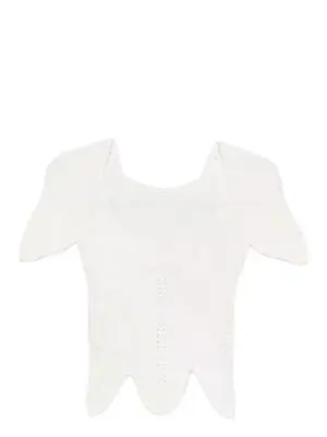 Cult Gaia Eliza V-neck Top - White