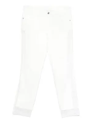 Ermanno Scervino Lace-trimmed Straight Leg Jeans - White