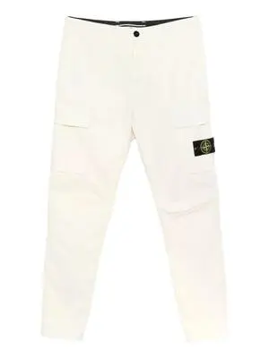 Stone Island Patch Detail Cargo Trousers - Neutrals