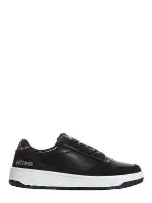 Just Cavalli Logo Detail Sneakers - Black