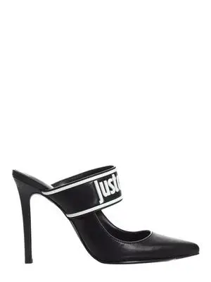Just Cavalli Pointed-toe Heeled Mules - Black