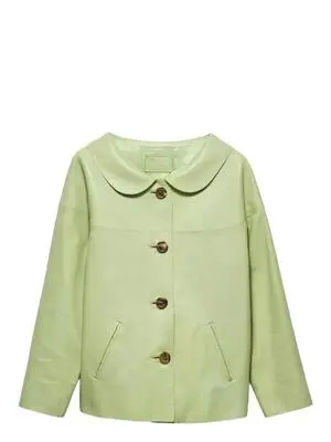 Prada Nappa Leather Jacket - Green