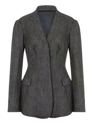 Alberta Ferretti Pocket Blazer - Grey