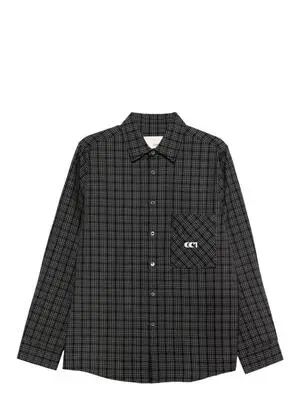 CIARAN Check-print Shirt - Black