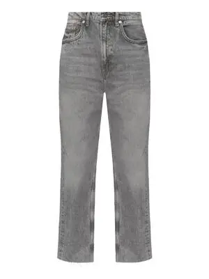 ALLSAINTS Blake Frayed-hem Jeans - Grey