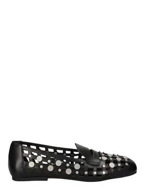 Ash Bali Studded Loafers - Black