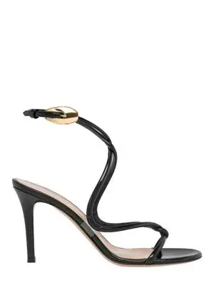 GIANVITO ROSSI Jungle Mamba Stiletto Sandals - Black