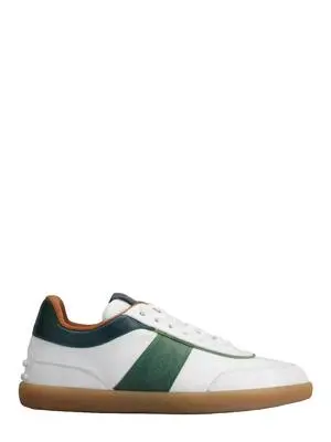 TOD'S Tabs Leather Sneakers - White