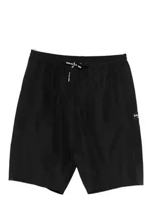 Balmain Side-stripe Swim Shorts - Black