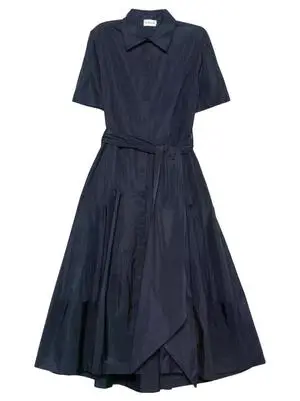 P.a.r.o.s.h Belted Shirt Dress - Blue