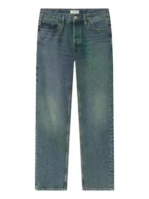FRAME Buttoned Denim Jeans - Blue