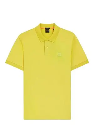 BOSS Logo-patch Polo Shirt - Yellow