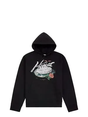 HONOR THE GIFT Graphic Print Hoodie - Black