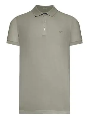 FAY Embroidered Polo Shirt - Green