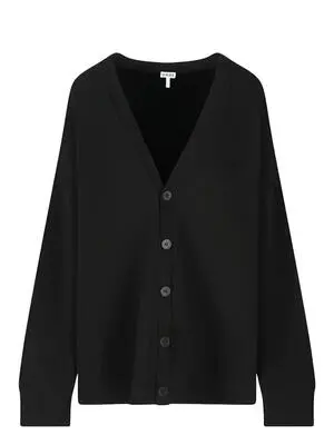 Loewe Buttoned Knitted Cardigan - Black