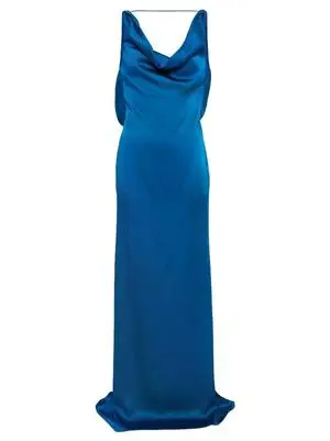 Giuseppe Di Morabito Draped Maxi Dress - Blue