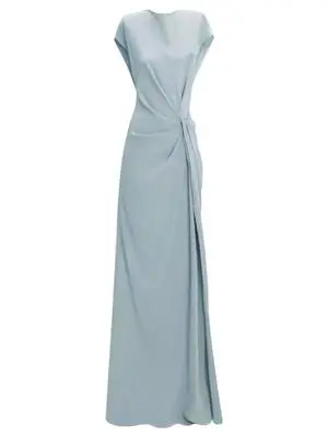 GEMY MAALOUF Draped Maxi Dress - Blue