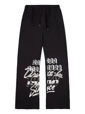 HONOR THE GIFT Printed Trousers - Black