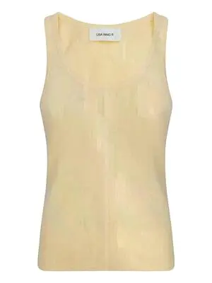LISA YANG Ribbed Tank Top - Yellow