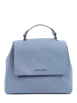 ORTIGNI Small Sveva Soft Tote Bag - Blue