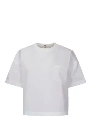 Sacai Crew-neck Blouse - White