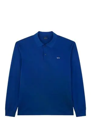 Paul & Shark Double Piqué Cotton Polo Shirt - Blue
