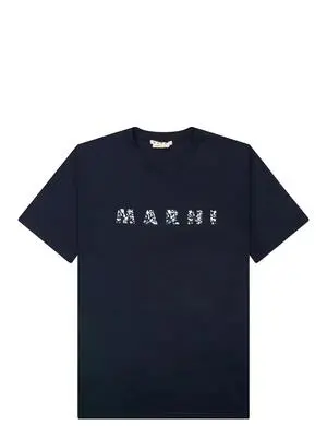 Marni Logo-print Short-sleeve T-shirt - Blue