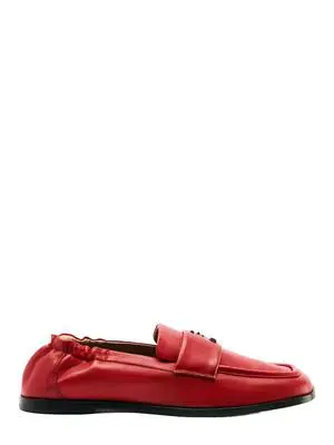 Patrizia Pepe Square-toe Loafers - Red