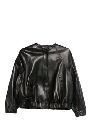 Kiton Leather Jacket - Black