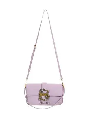 Just Cavalli Snake-detail Shoulder Bag - Purple