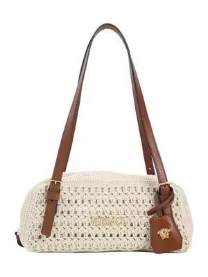 VERSACE Crochet Shoulder Bag With Medusa Charm
