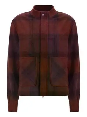 GOD'S TRUE CASHMERE Grateful Plaid Jacket - Brown
