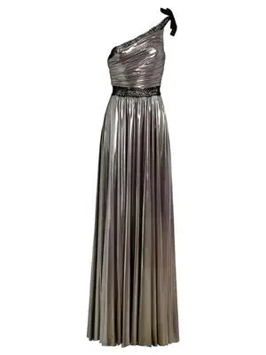 Giambattista Valli Asymmetric One-shoulder Gown - Silver