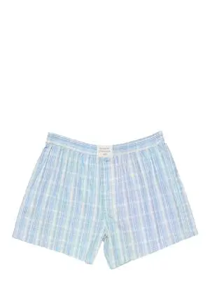 Acne Studios Checked-pattern Shorts - Blue