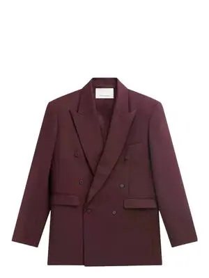 THE FRANKIE SHOP Monterey Double-breasted Blazer - Red