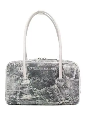 MARGESHERWOOD Graphic-print Shoulder Bag - Grey