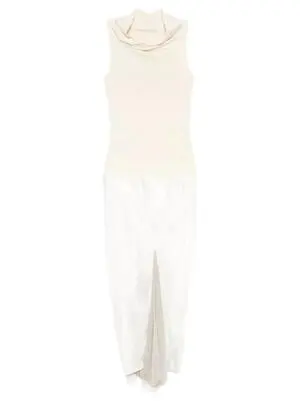 Rick Owens Asymmetric-neck Midi Dress - White