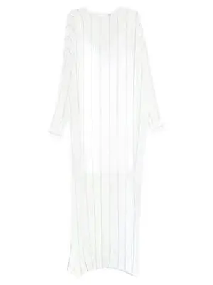 Bondi Born Capri Striped-pattern Midi Shift Dress - White