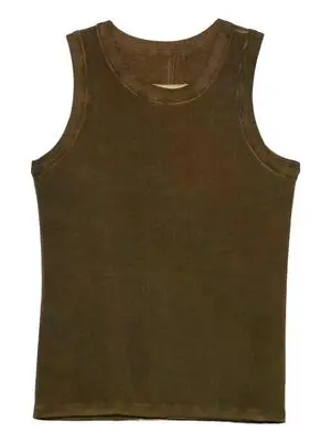 UMA WANG Round-neck Top - Brown