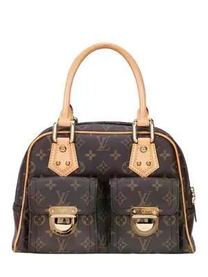 LOUIS VUITTON Manhattan Pm Monogram Tote - Brown