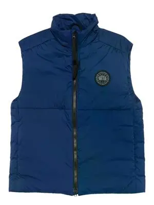 Canada Goose Logo Zip-up Gilet - Blue