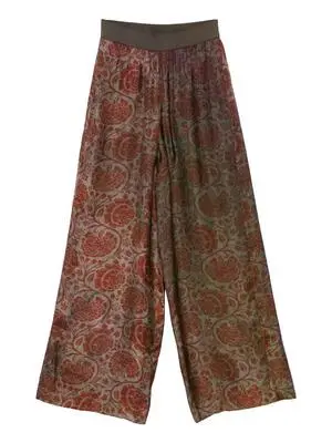 UMA WANG Floral-print Palazzo Pants - Red
