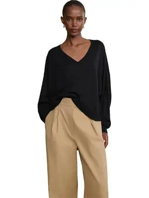 Jenni Kayne Dree V-neck Sweater - Black