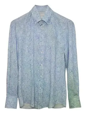 Brunello Cucinelli Paisley Shirt - Blue