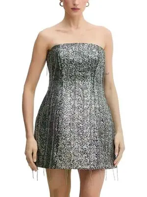 Bardot Sequin-embellished Mini Dress - Black