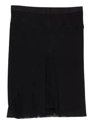 Rick Owens Ribbed-panel Mini Skirt - Black